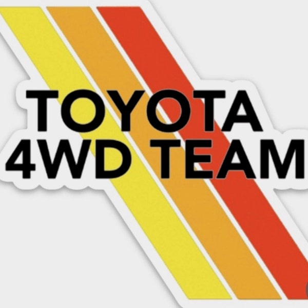 Toyota Vintage Stripes 4WD Vinyl Sticker/ Car Decal Tacoma Tundra ... Toyota Vintage Stripes 4WD Vinyl Sticker/ Car Decal Tacoma Tundra ...