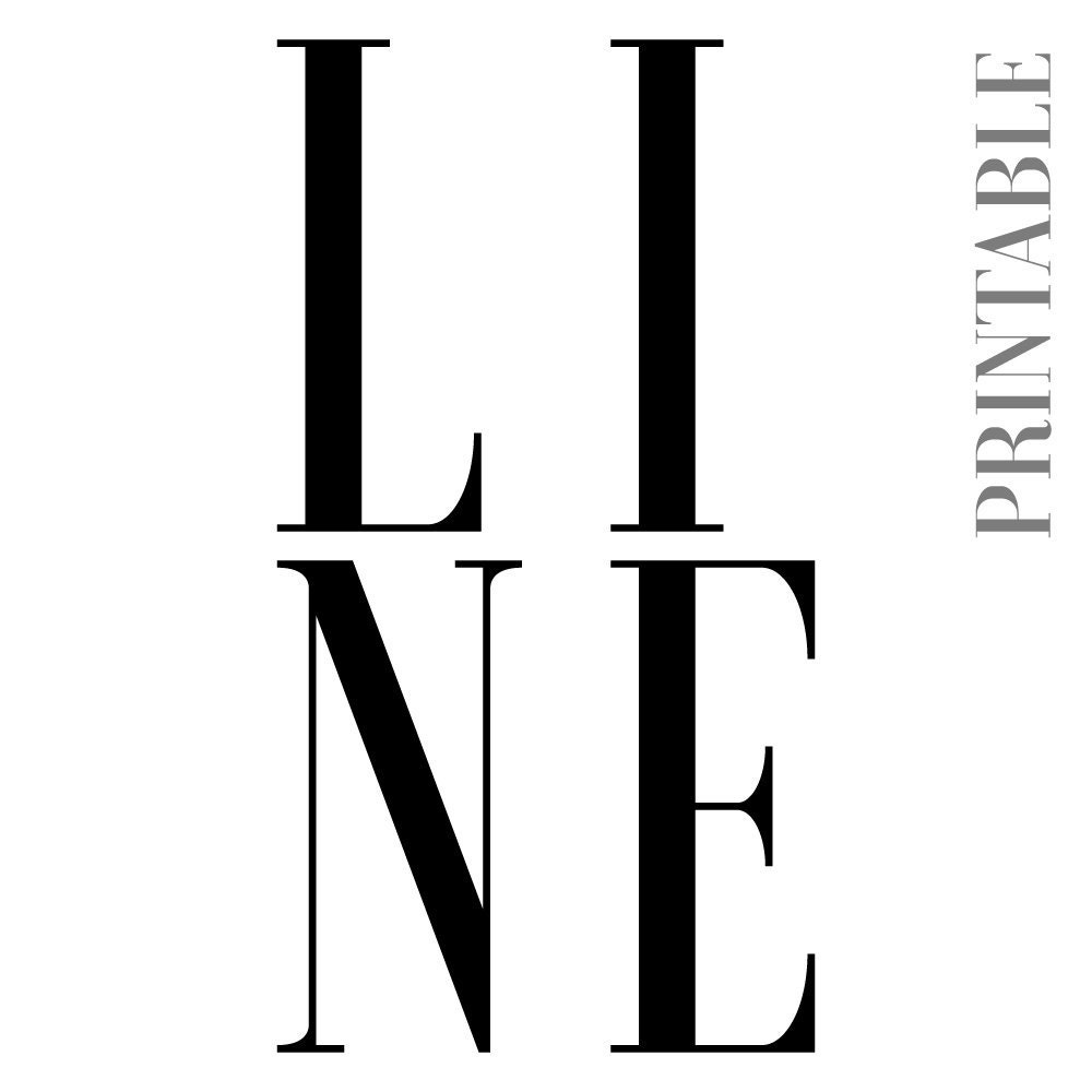 LinePrintable - Etsy