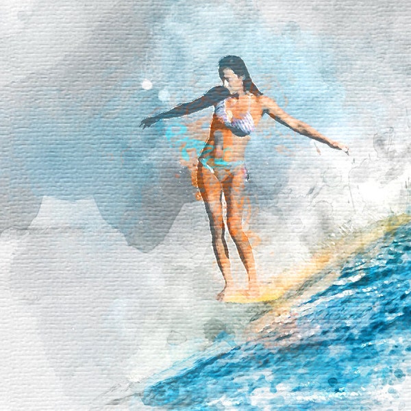1990 BILLABONG Surfing Poster Digital Download, Printable Art, Vintage Surfing Poster, Retro ...