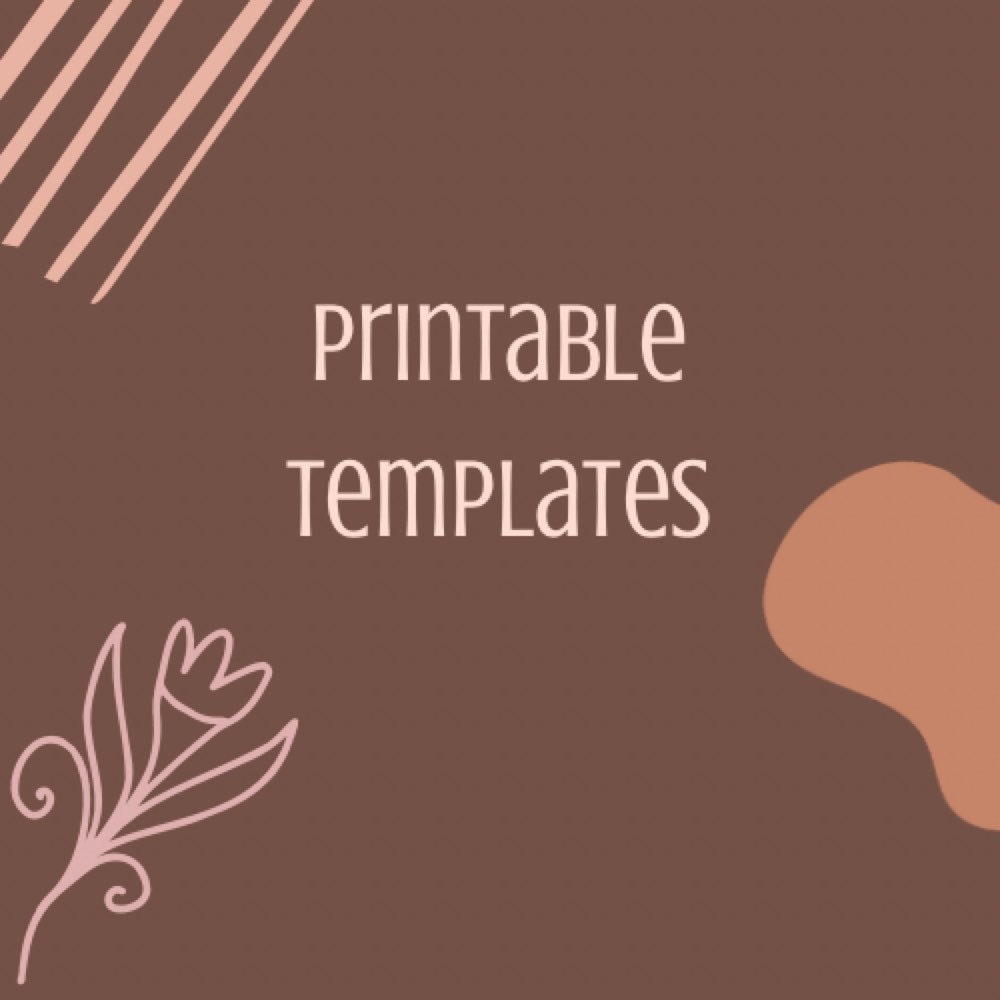 PrintableTemplates1 - Etsy