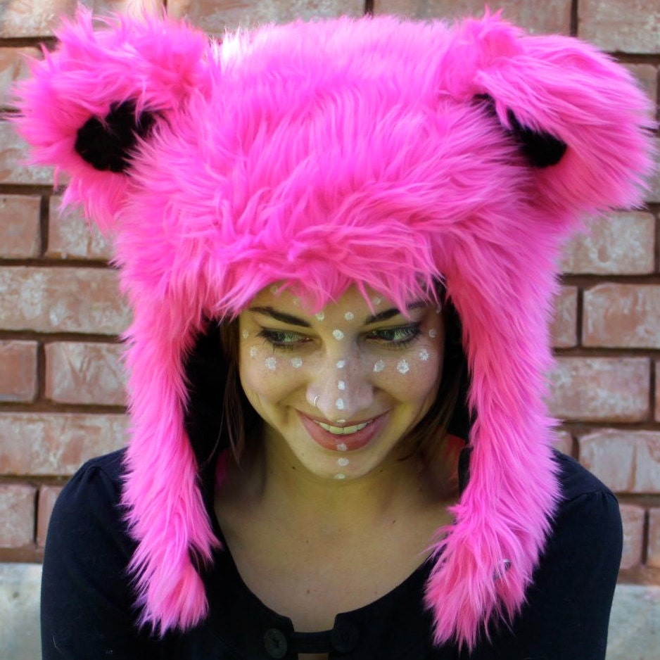 Furry Animal Hats by thefunkyskunk on Etsy