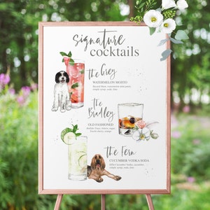 Jack & Coke Signature Drink Digital Print, Signature Cocktail Sign ...