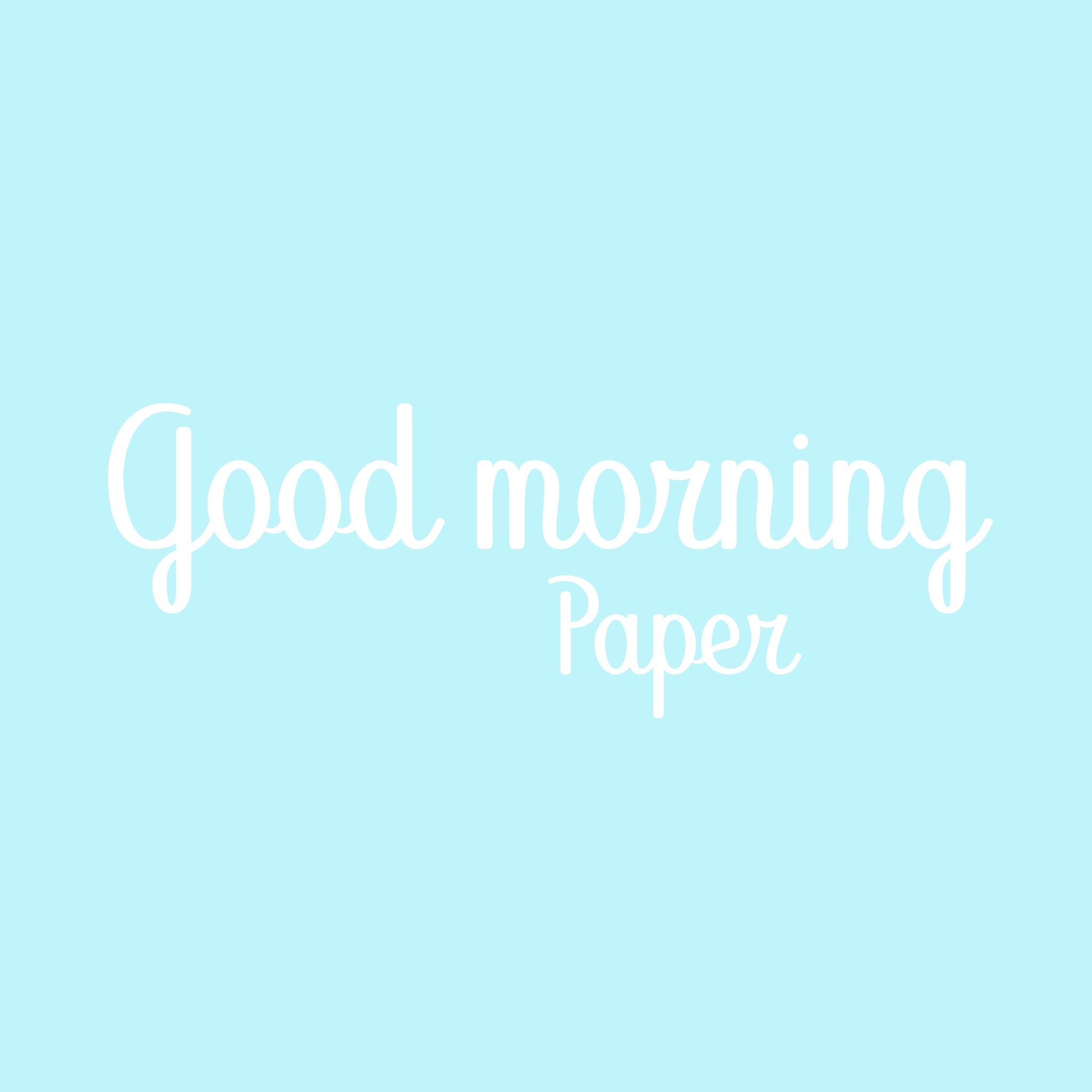 goodmorningpaper - Etsy