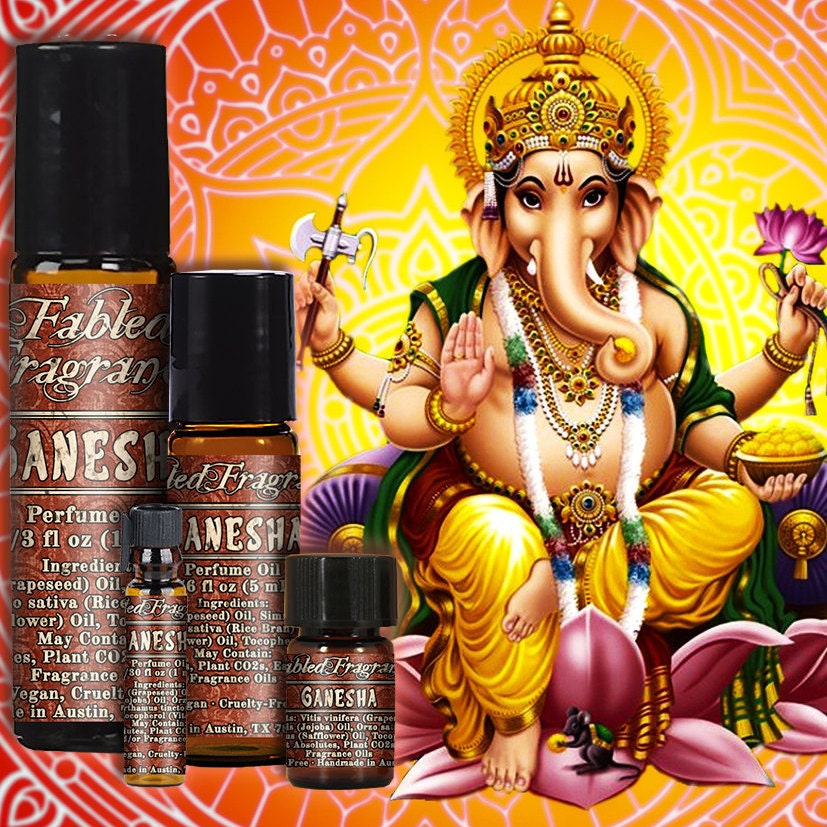GANESHA Perfume Oil with Banana Grass Coconut Milk White | Etsy