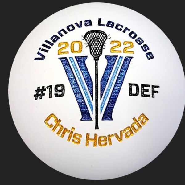 Custom Engraved Color Filled Lacrosse Ball - Etsy