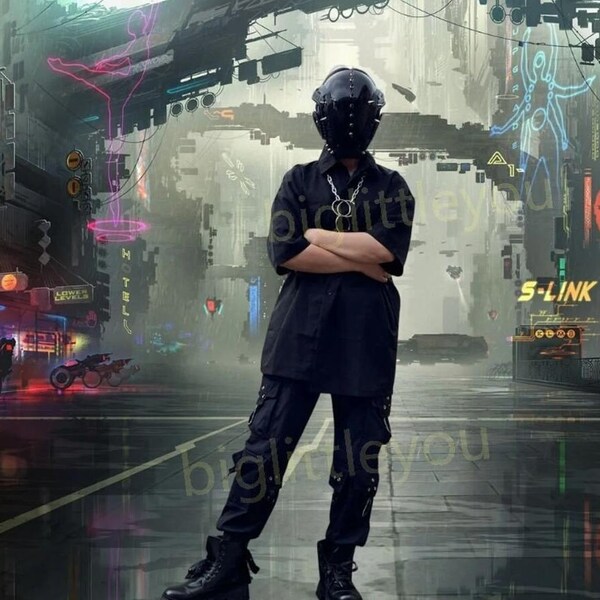 Cyberpunk 2077cyberpunkart Cosplay Mask Masquerade Mask Futuristic Mask ...