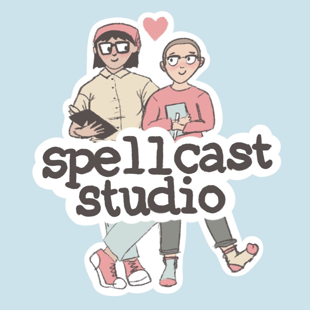 Two wives making stickers and pins with love by SpellcastStudio