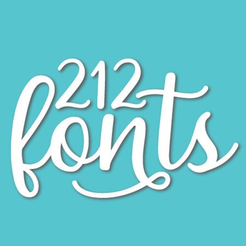 212Fonts - Etsy