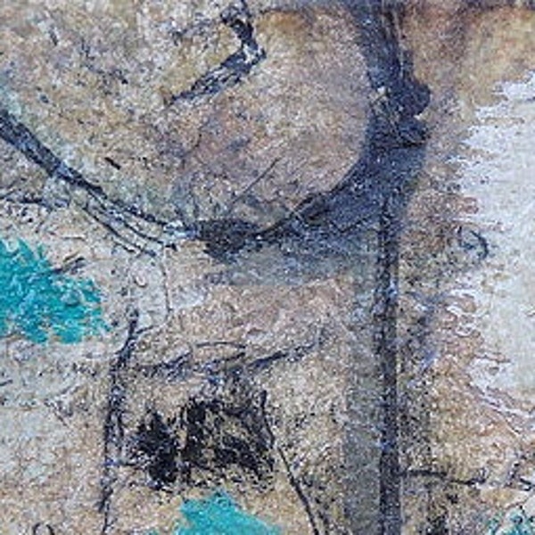 No.467 Original Abstract Modern Minimal Textured Painting/ Canvas by K ...