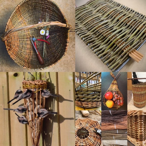 Willow Craft Kit Make at Home Flower Rural Craft Kit DIY Weaving Kit ...