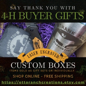 Custom Gift for Market Beef Buyer, 20oz Tumbler With Show Steer, Add Name, Date, County ...