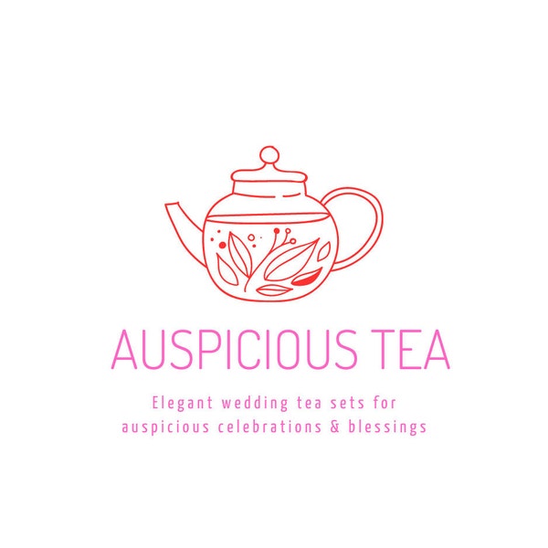 Auspicious Classic Double Happiness Wedding Tea Set - Etsy