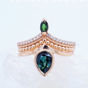 Modern Navette Ruby Ring - Etsy