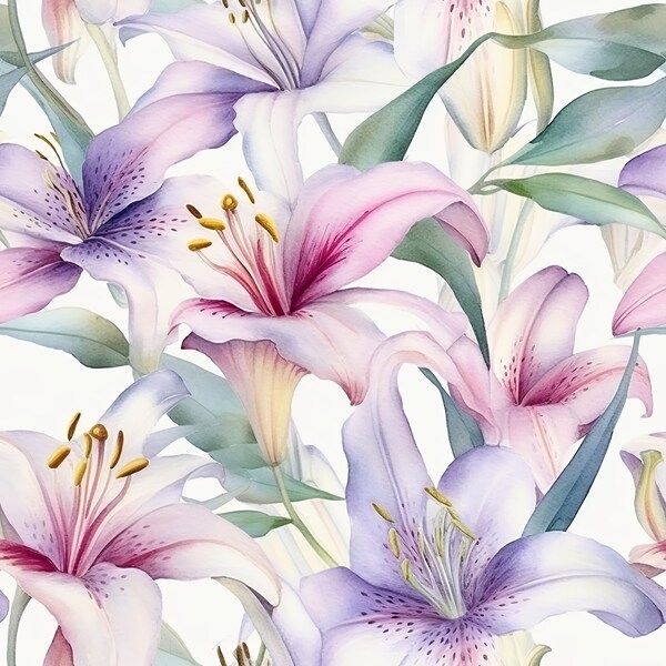 Boho Block Print Daisies 1 8 Printable Scrapbook Sheets Seamless ...