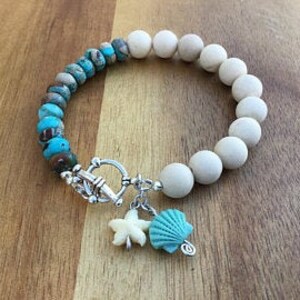 Green Blue and Silver Waterfall Charm Earrings - Etsy