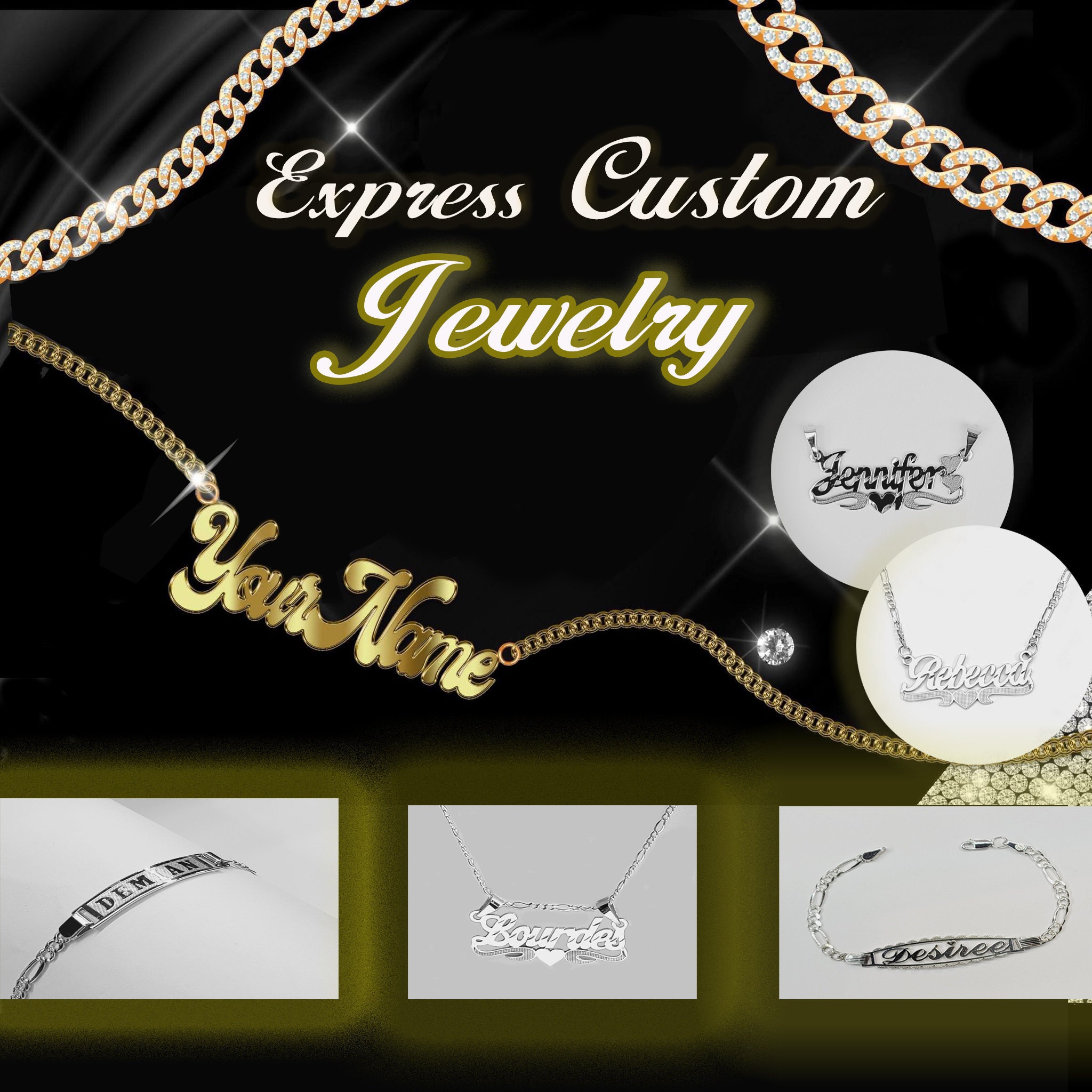 ExpressCustomJewelry - 925 Sterling Silver Handmade Custom Jewelry - Etsy