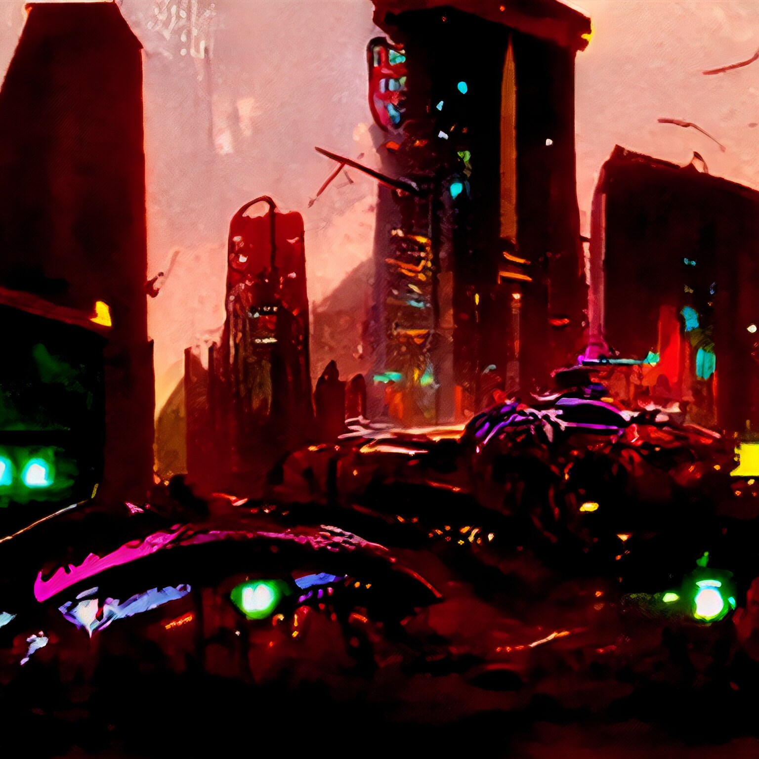 Digital Prints Prints Art & Collectibles Heavy Metal Cyberpunk #4 ...