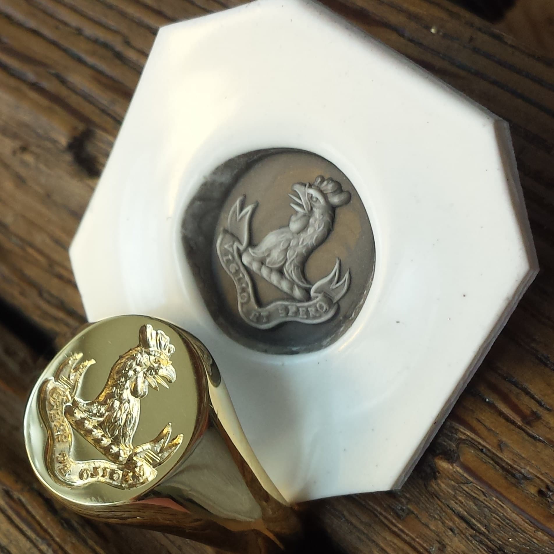 Hand Engraved Signet Rings by SignetsAndSeals on Etsy