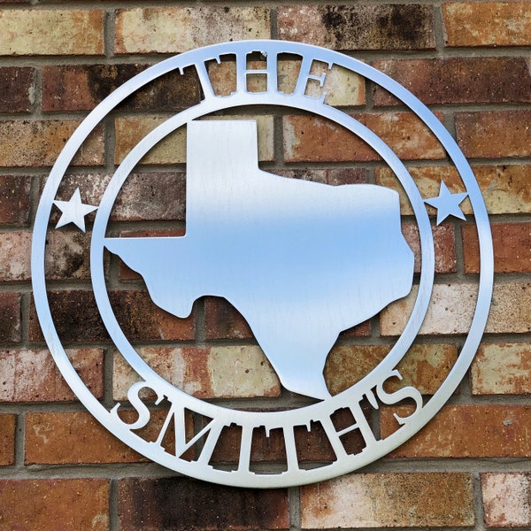 Custom Texas Address/ Name Sign - Etsy