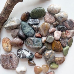 Polished Unakite Stone single, Lake Michigan Unakite Rocks - Etsy