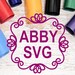 Abby SVG by AbbySVG on Etsy