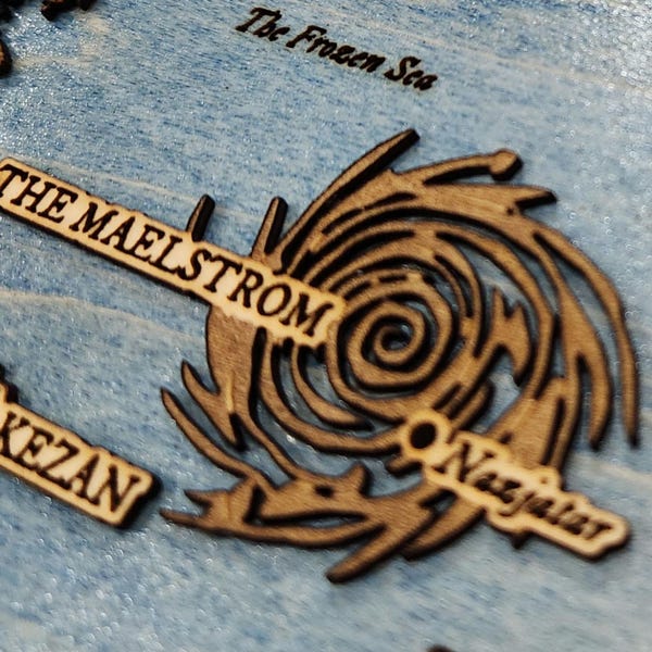 3D Wood Engraved Map of Prydain Chronicles - Etsy