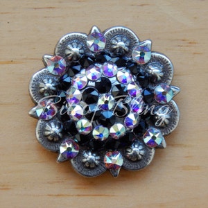 Round Berry Concho , Rose Gold Horse Tack Bling Concho Crystal Concho ...