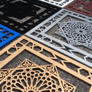 Wooden Ready to Apply Overlay. 25 MOROCCAN Patterns to Choose From ...