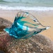 Blue Transparent Conch Shell Art Glass Sculptures Home Decor Ocean ...