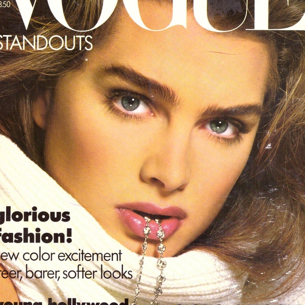1981 Vogue Fashion Magazine Beverly Johnson Ronald Reagan Donald ...