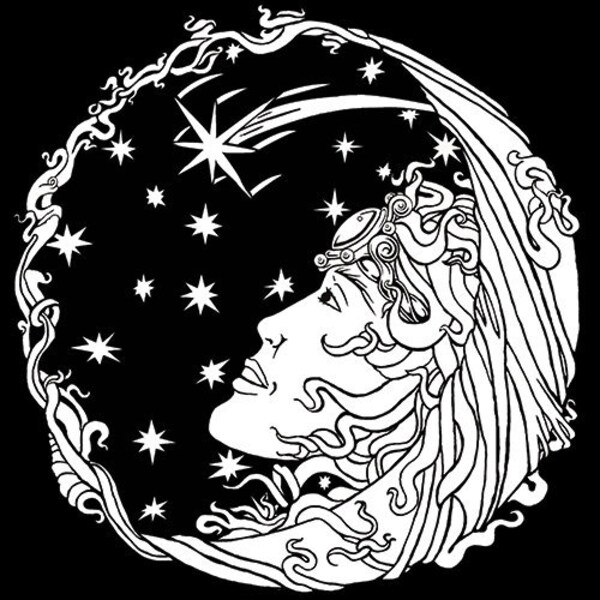 The Moon Lady Logo Pin - Etsy