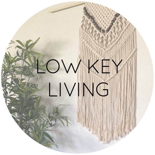 Handmade items to give your space a low key vibe by LowKeyLiving