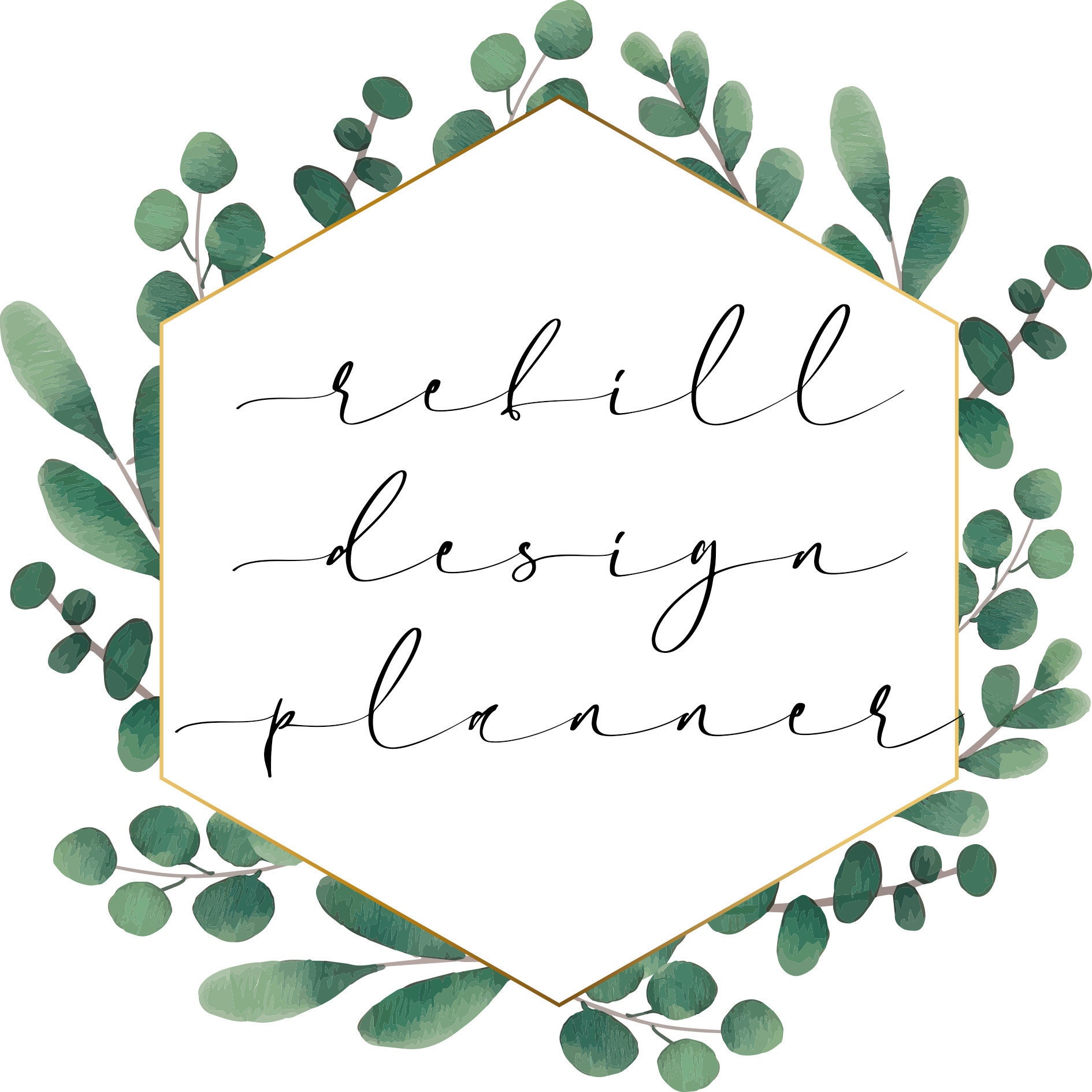 RefillDesignPlanner - Etsy