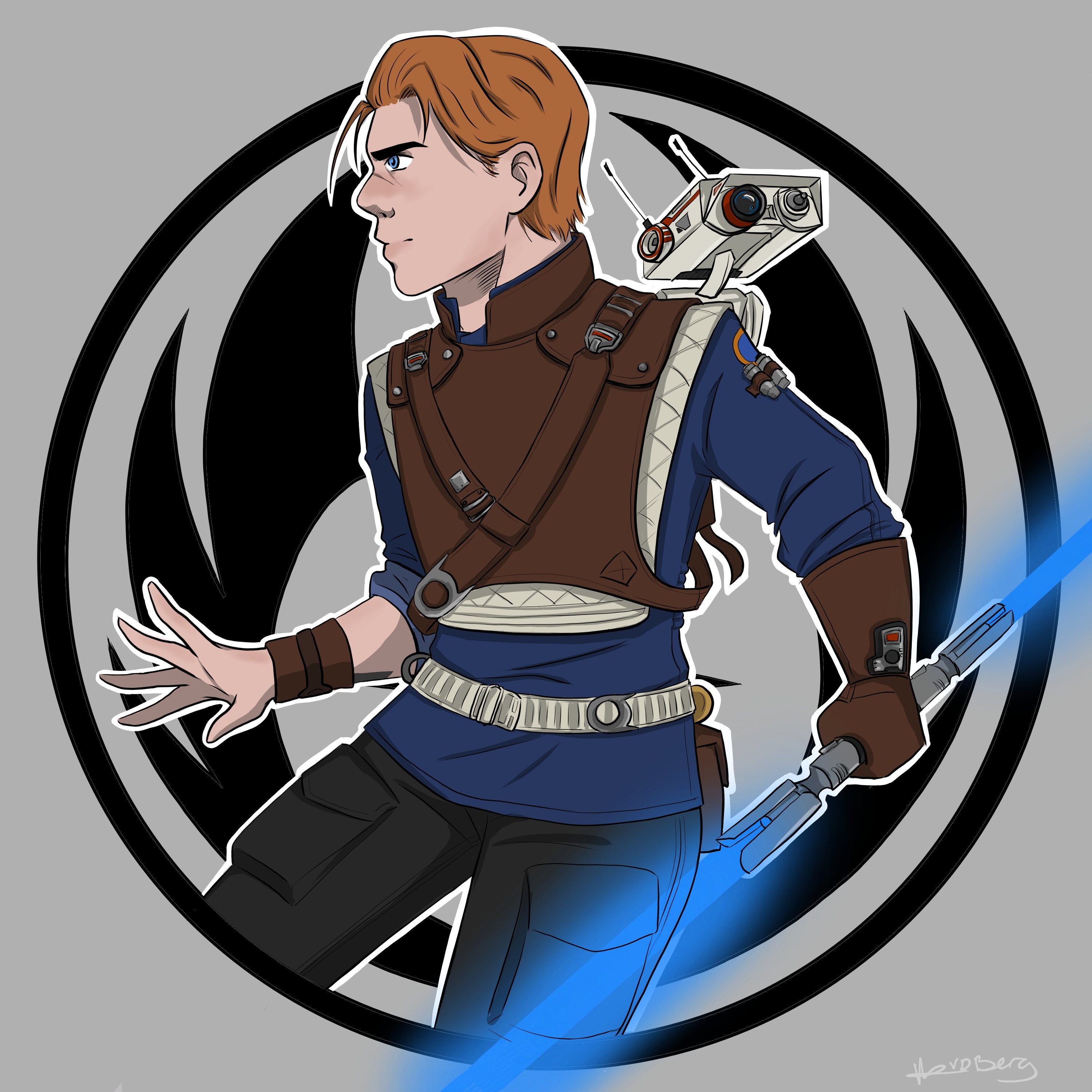 Mermaid fairy and faun drawing on brown paper Art & Collectibles ...