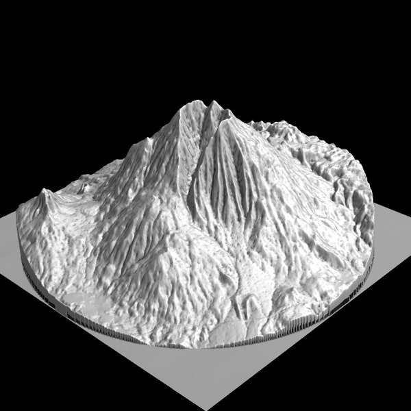 Whole World TOPO Topographic Terrain 3D Model STL Map Model for CNC ...