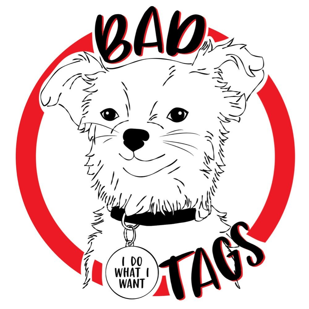 Personalized Dog ID Tags for Funny Pets by BadTags on Etsy