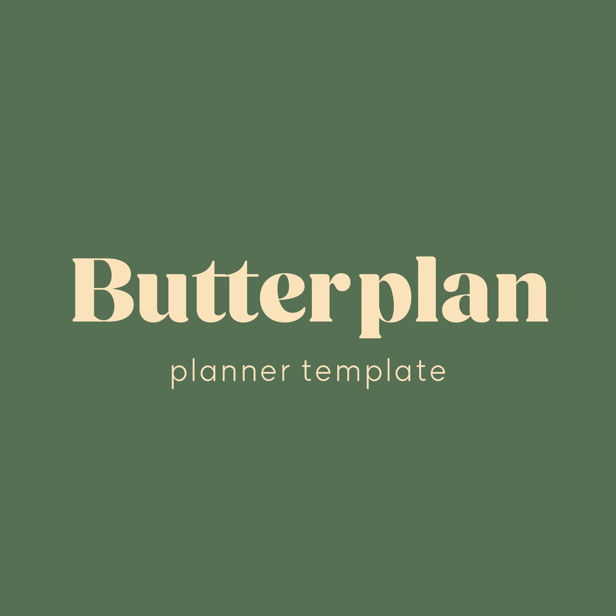 ButterPlan - Etsy