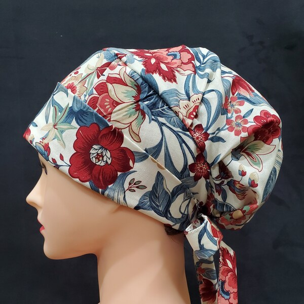 Jack and Sally With Zero Scrub Cap With Toggle Strap Tie Comfortable ...