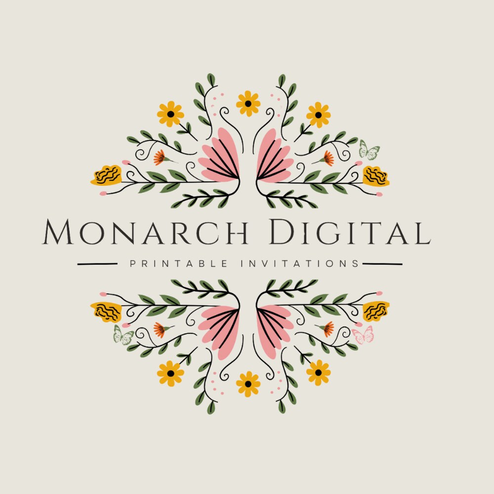 MonarchDigitalinvite - Etsy