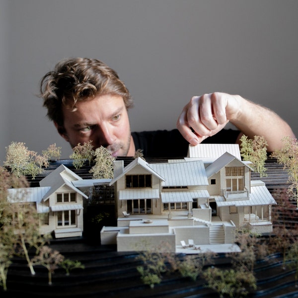 Architectural Model Custom 1/100 Scale Personalized Wooden Miniature of ...