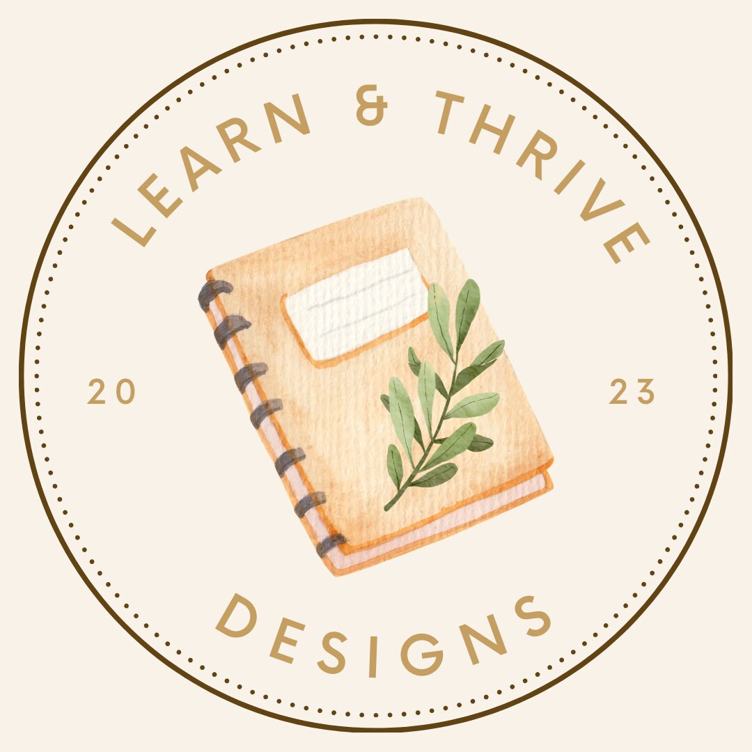 LearnAndThriveDesign - Etsy