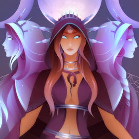 Art inspired by Ancient Gods by Yliade on Etsy