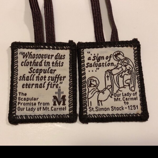 Dominican Scapular, White Scapular, Scapular, St. Dominic, Dominican ...