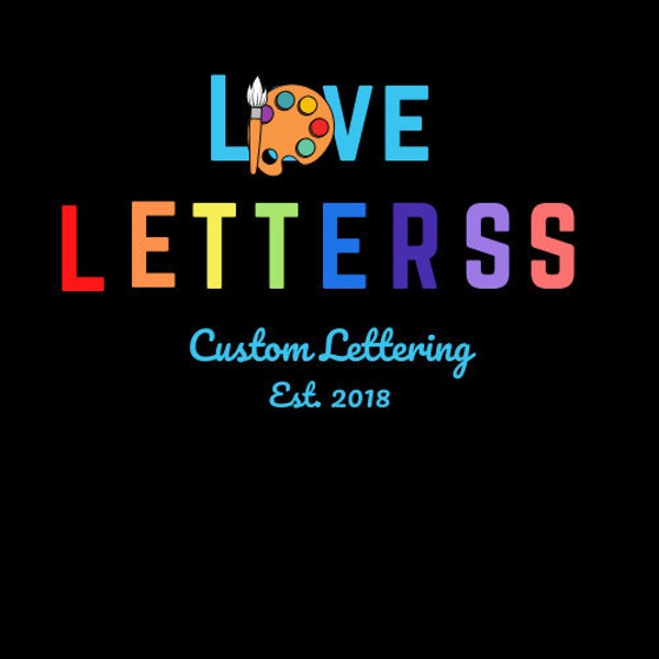 Custom Letter WITH Characters ANY THEME - Etsy