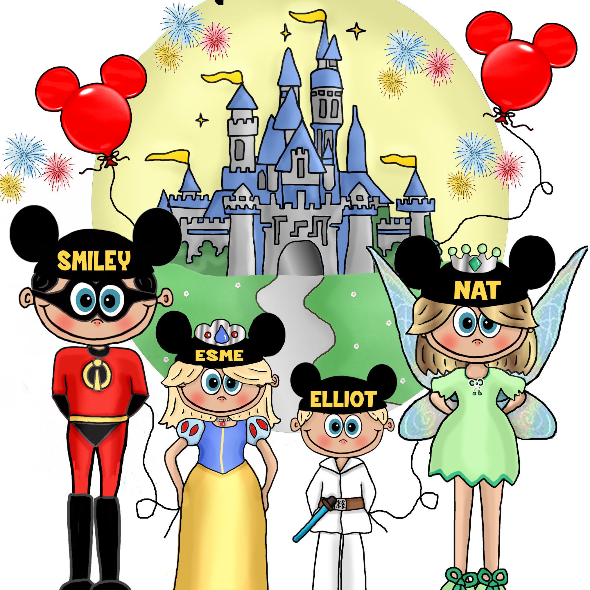 These are examples only styles Hair color skin tones and eye colors for ...