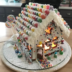 Two-story Gingerbread House Template - Etsy