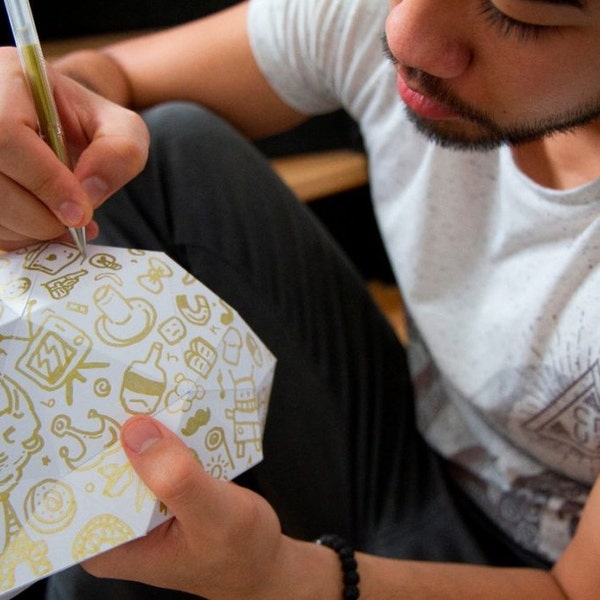 Cactus Paper Model Patron Papercraft Origami DIY - Etsy