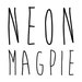 Neon Magpie by MagpieNeon on Etsy