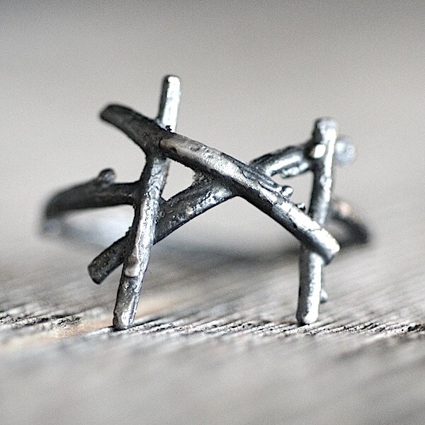 EME: Scythe Ring, Sterling Silver Joanna Szkiela X Ovate Resurgam ...