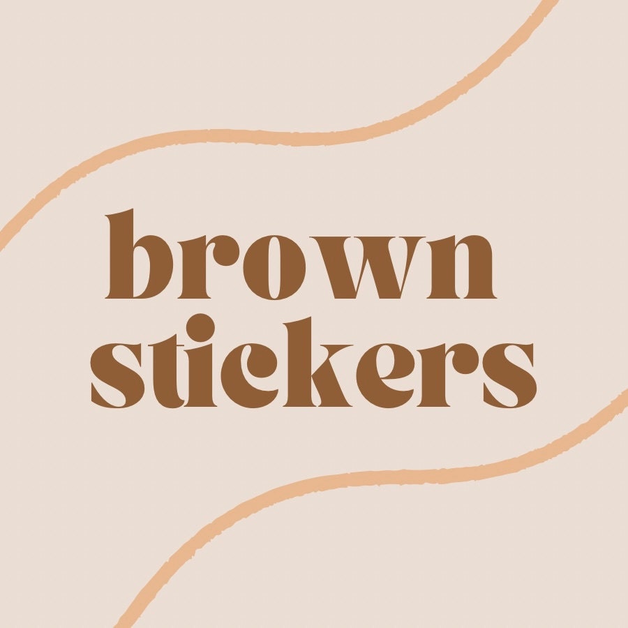 BrownStickers - Etsy